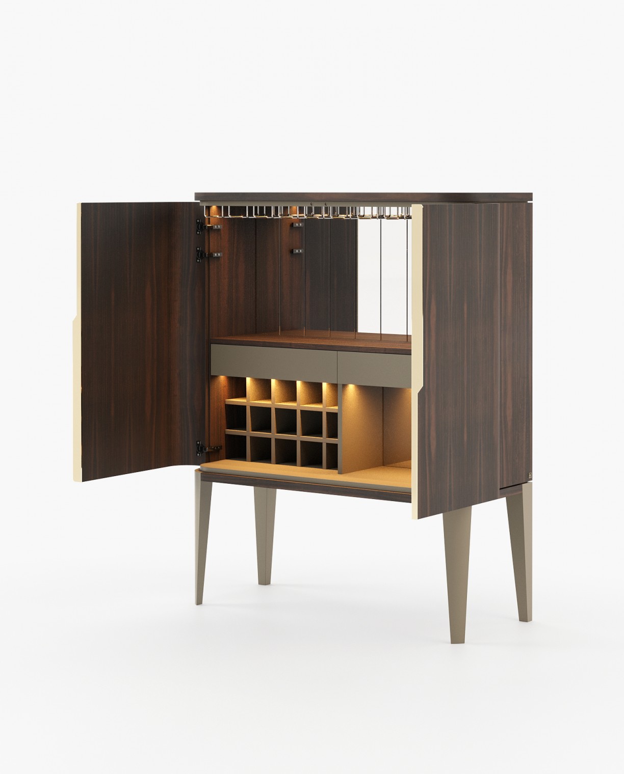 Alvar Bar Cabinet: Sleek & Minimal Design - Laskasas