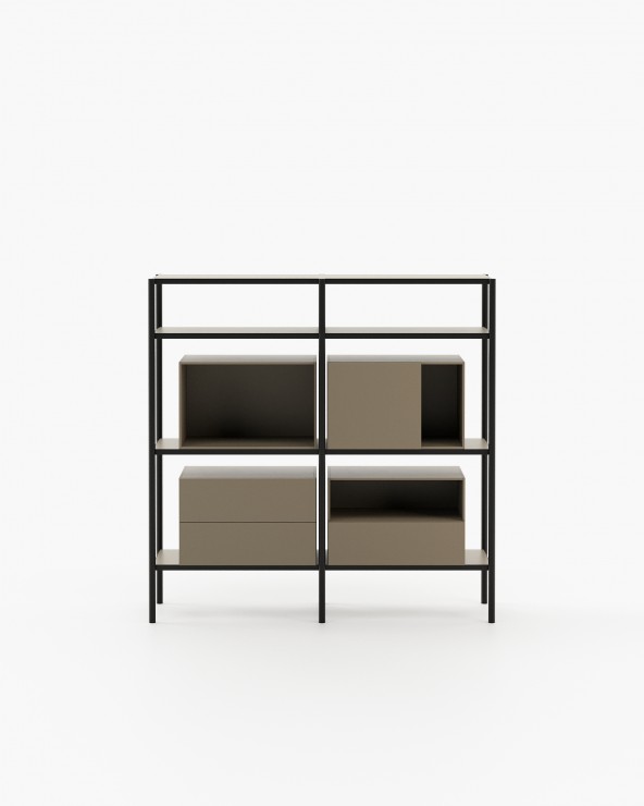 Bylot Bookshelf: Bold Frame & Functional Design - Laskasas